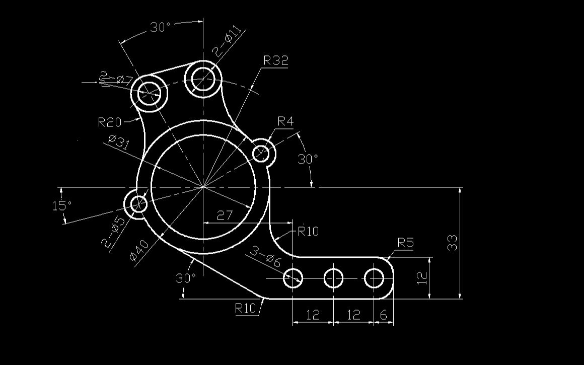 CAD 绘图实例13