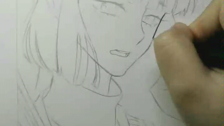 【手绘】动漫人物绘画过程