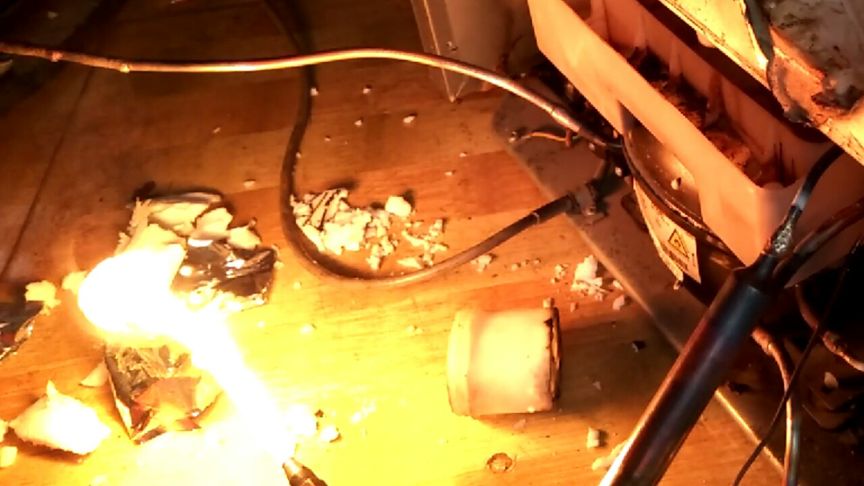 冰箱冷藏原机铝管,改装铜管顺便改改管路走向!