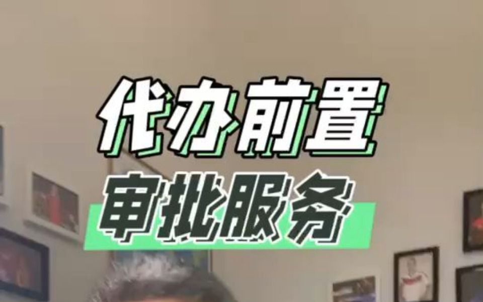 代办前置审批服务