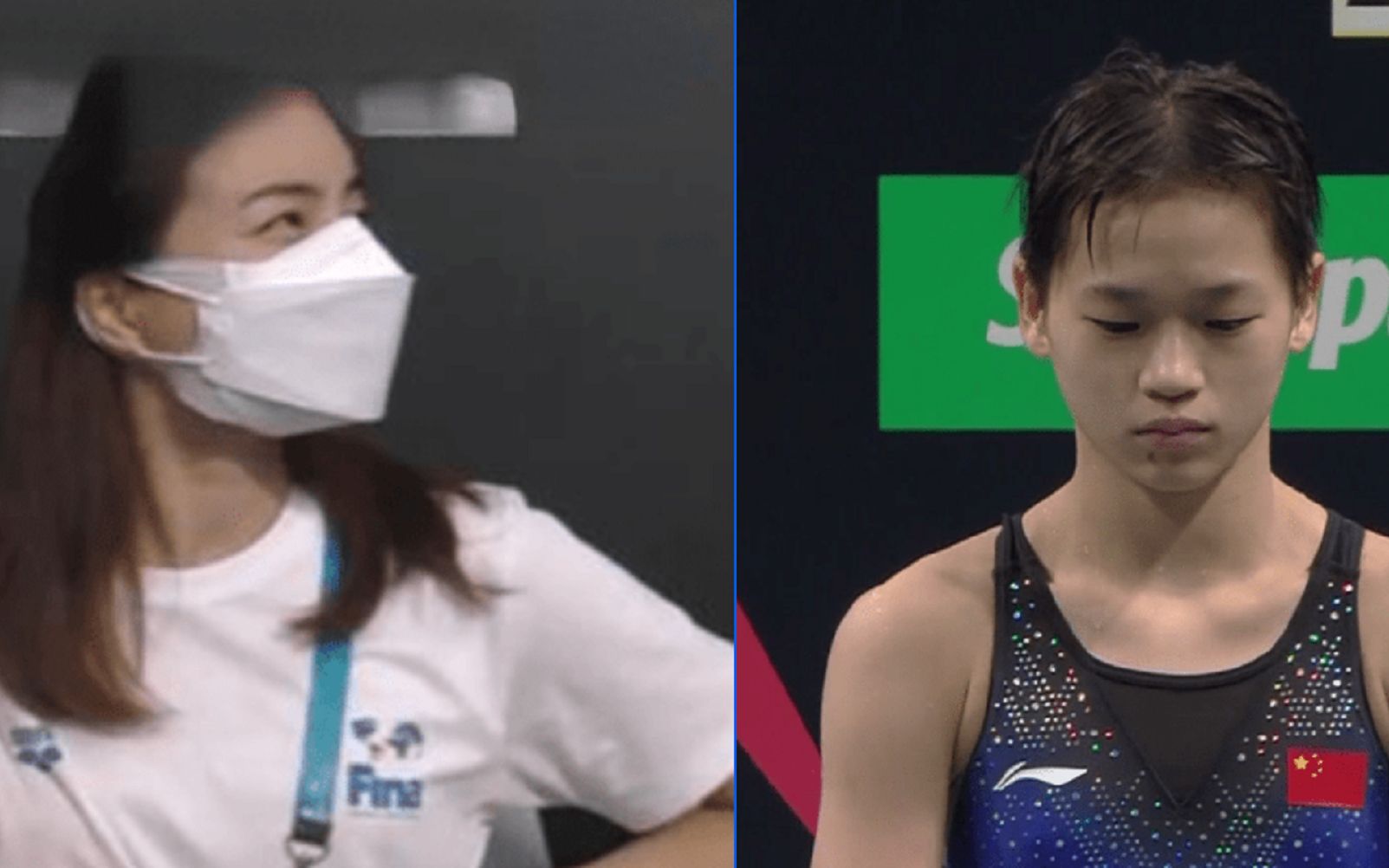 全红婵最不可思议一跳,郭晶晶看懵了:三米板也能玩水花消失术?