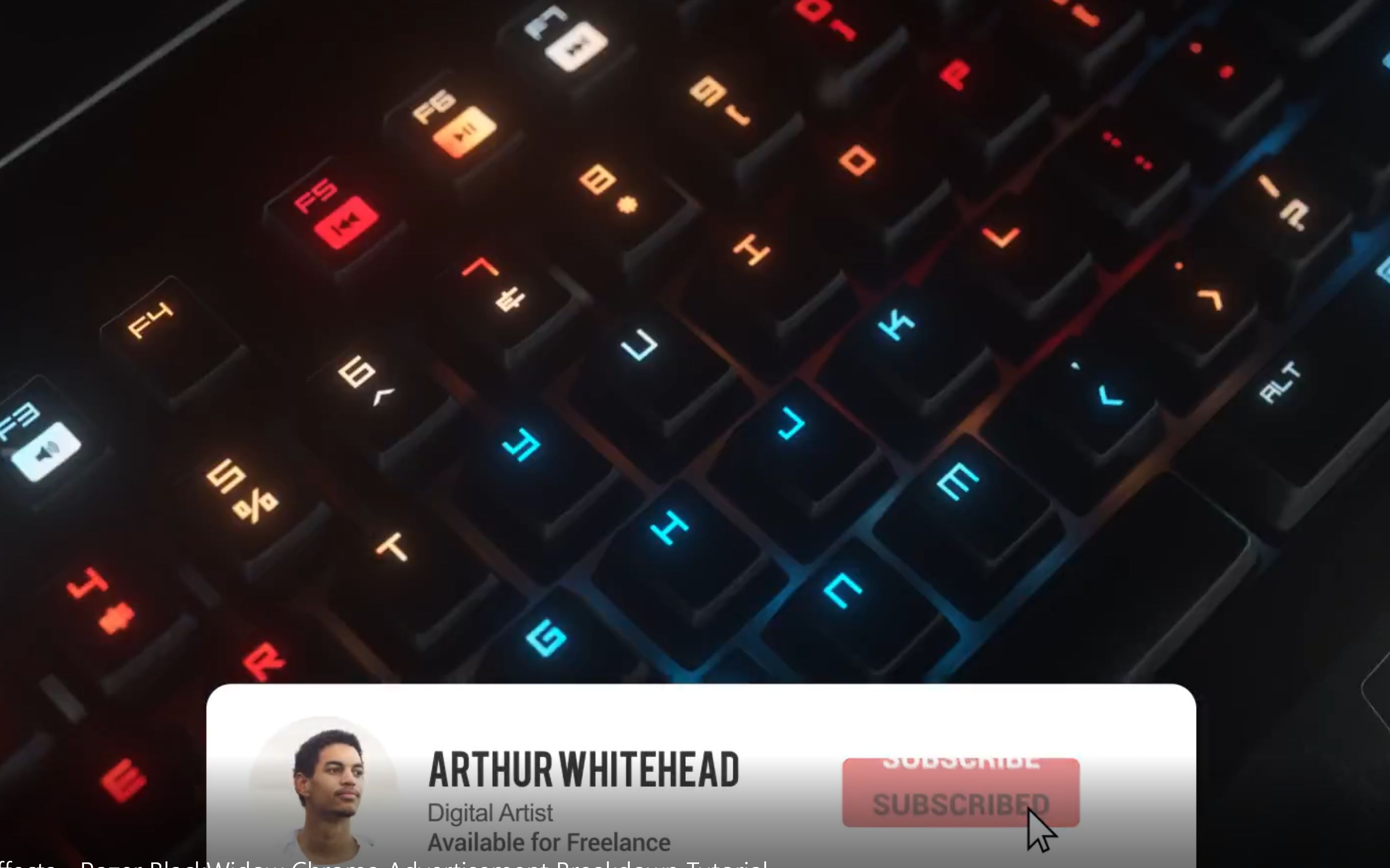 【C4D镭射键盘建模+渲染】