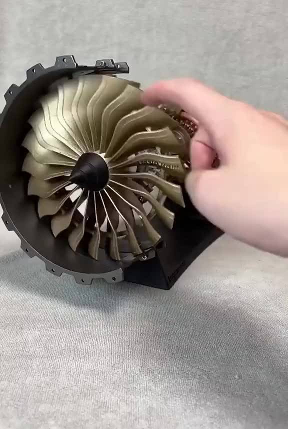 机械百科设计航空发动机模型