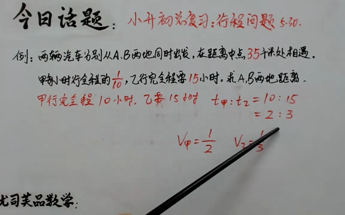 2022小升初总复习难点:行程问题,优司芙品数学