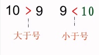 认识大于号和小于号