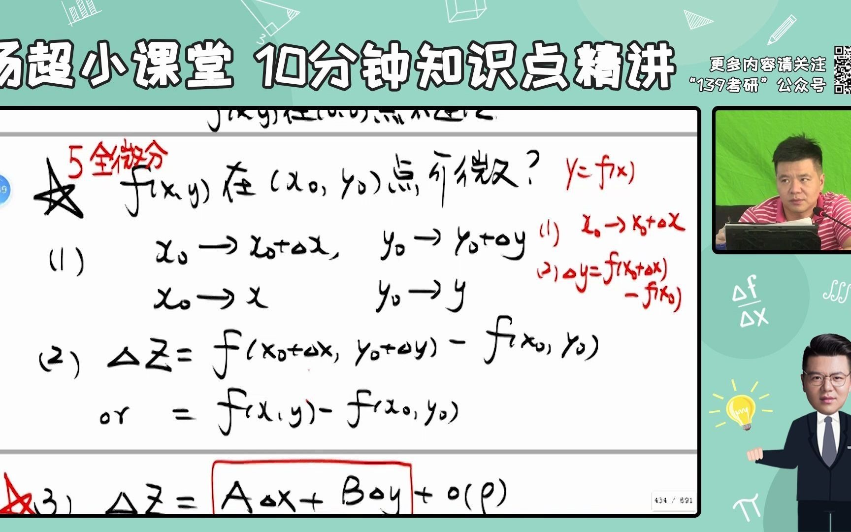 杨超小课堂 | 全微分可微问题
