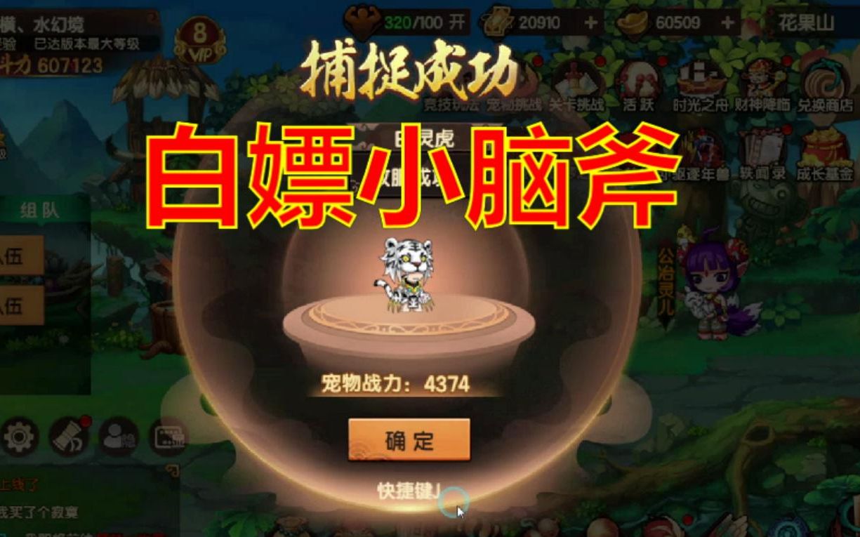 【造梦无双】白虎捕抓方法