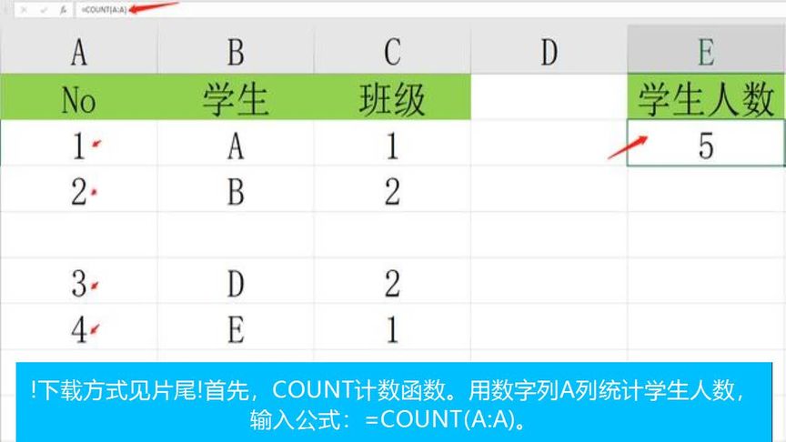 EXCEL实用计数函数COUNT函数大介绍,各种引申函数实例介绍