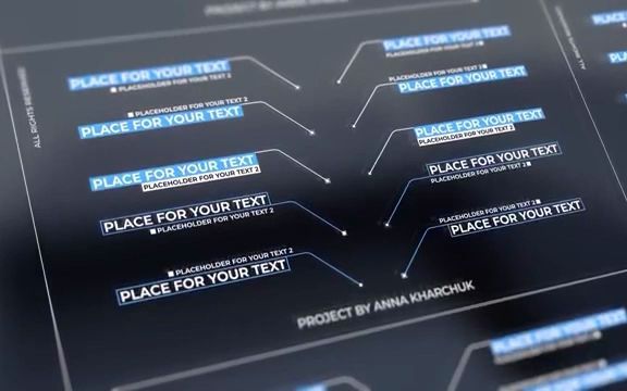 PR模板-18组定点跟踪线条引导呼出文字标题动画模板