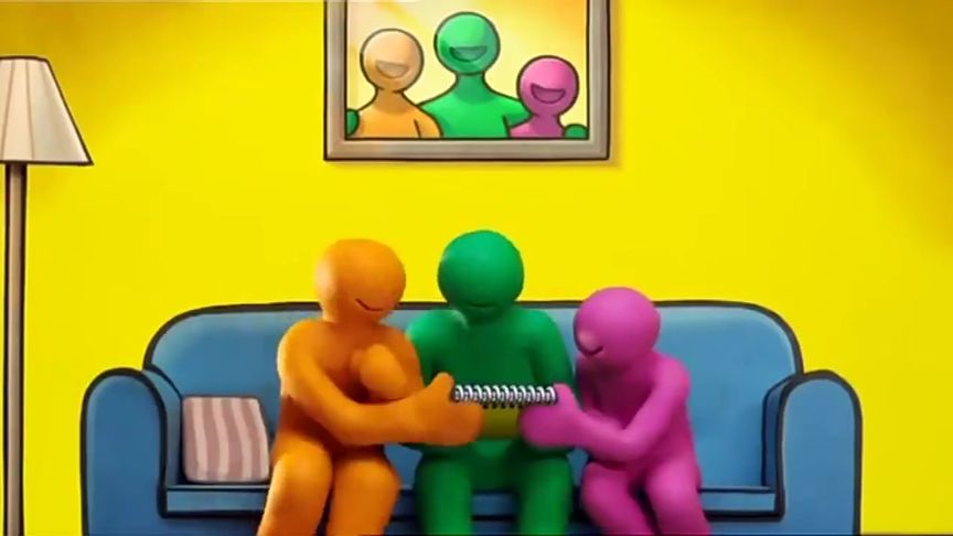 益智早教动画:橡皮泥小人吃大餐 儿童动画片