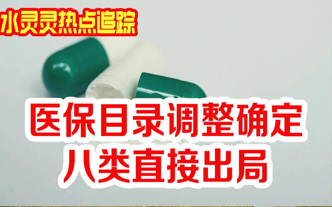 医保目录调整确定,八类直接出局
