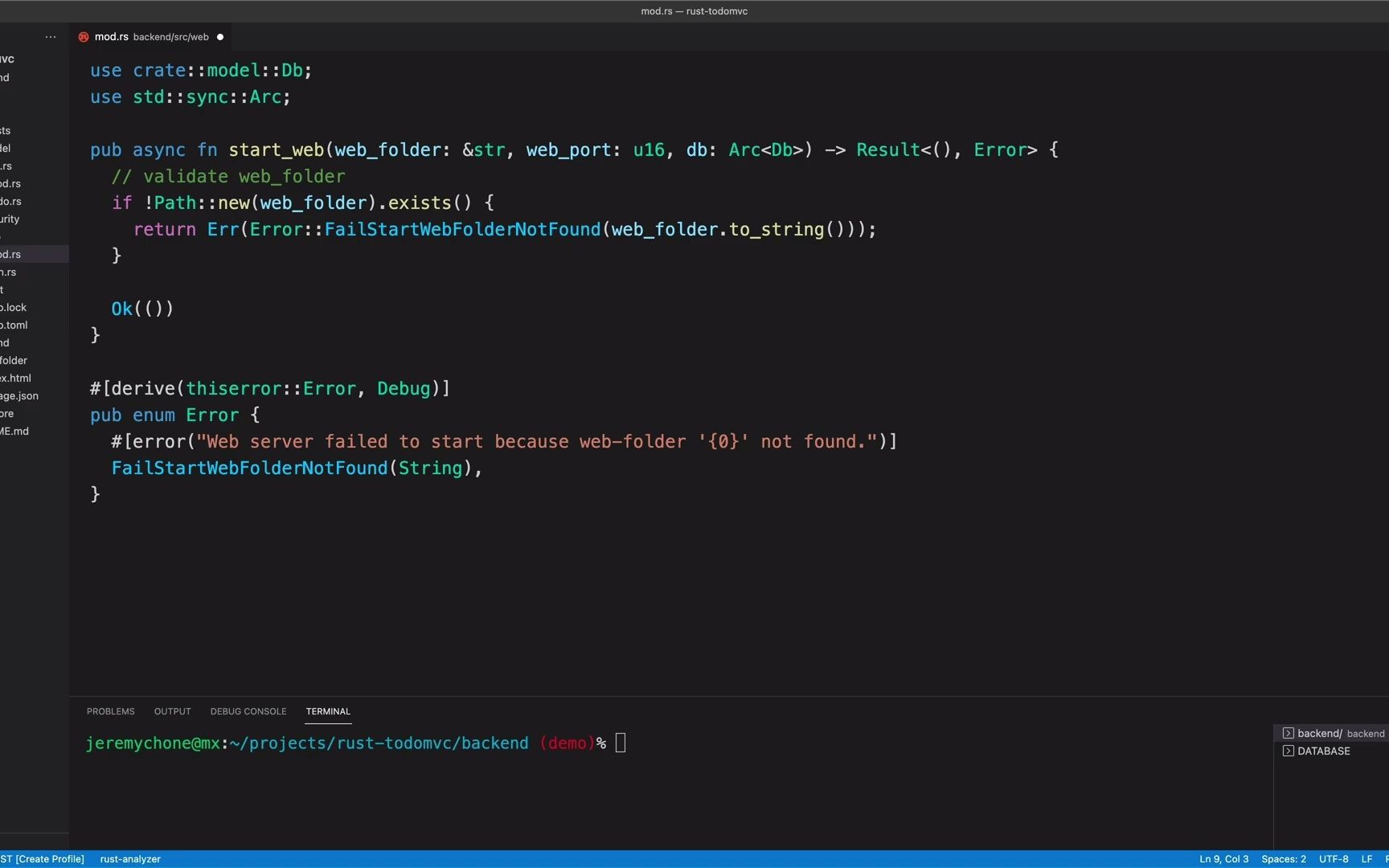 Rust Web App REST APIs (Warp)