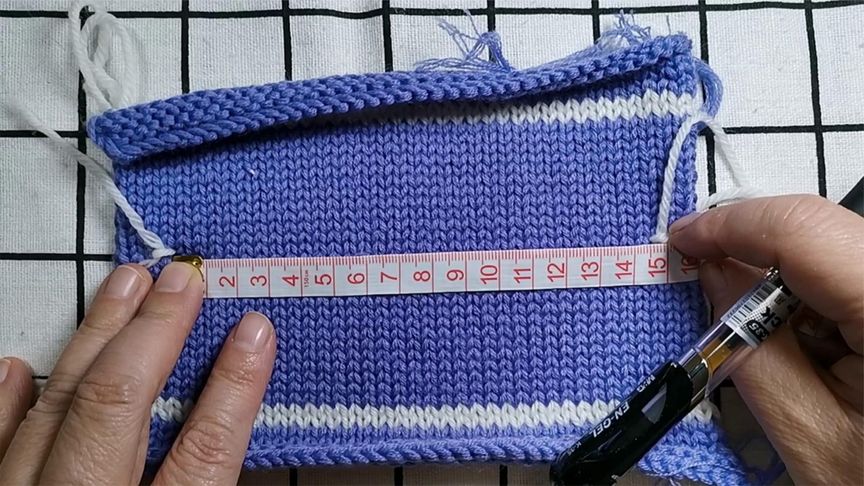 编织小样片横密和直密的算法教程,适合各种款式毛衣算起针的方法