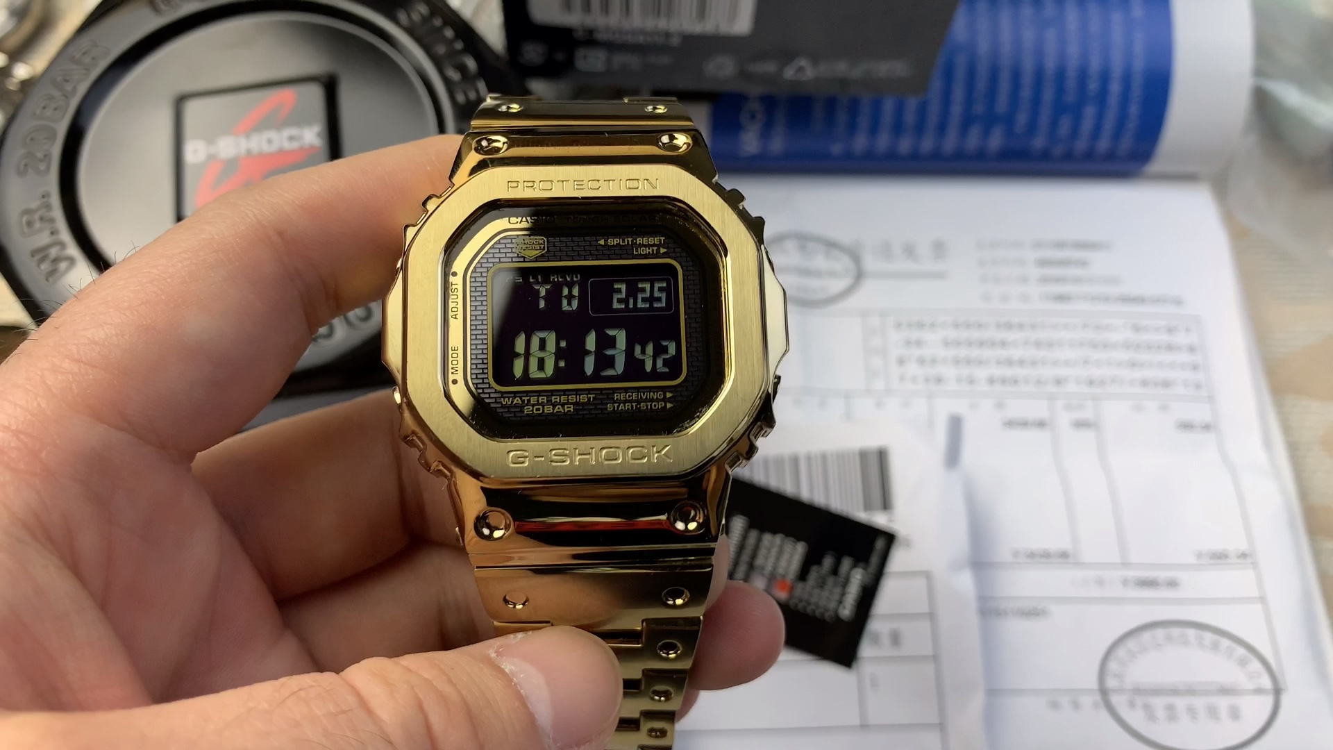 卡西欧35周年小金块