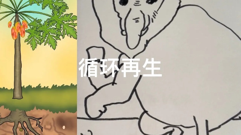 循环再生 一学就会的简笔画 手绘 写字是一种心情 每日一画