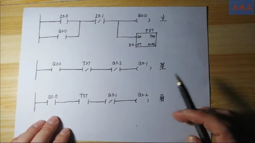 plc控制电机星三角降压启动编程方法